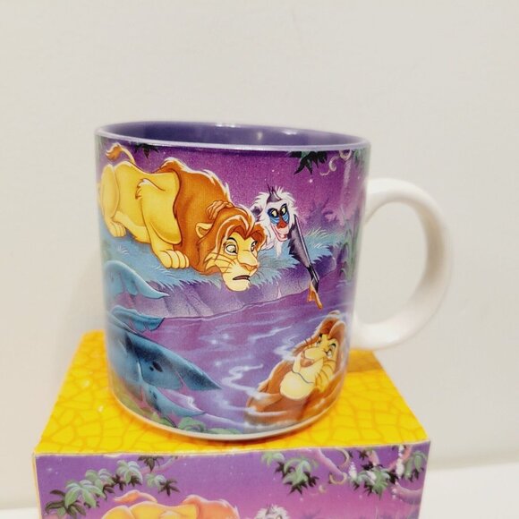 Disney | Dining | Vtg Disneys The Lion King Coffee Mug Simba Mufasa ...